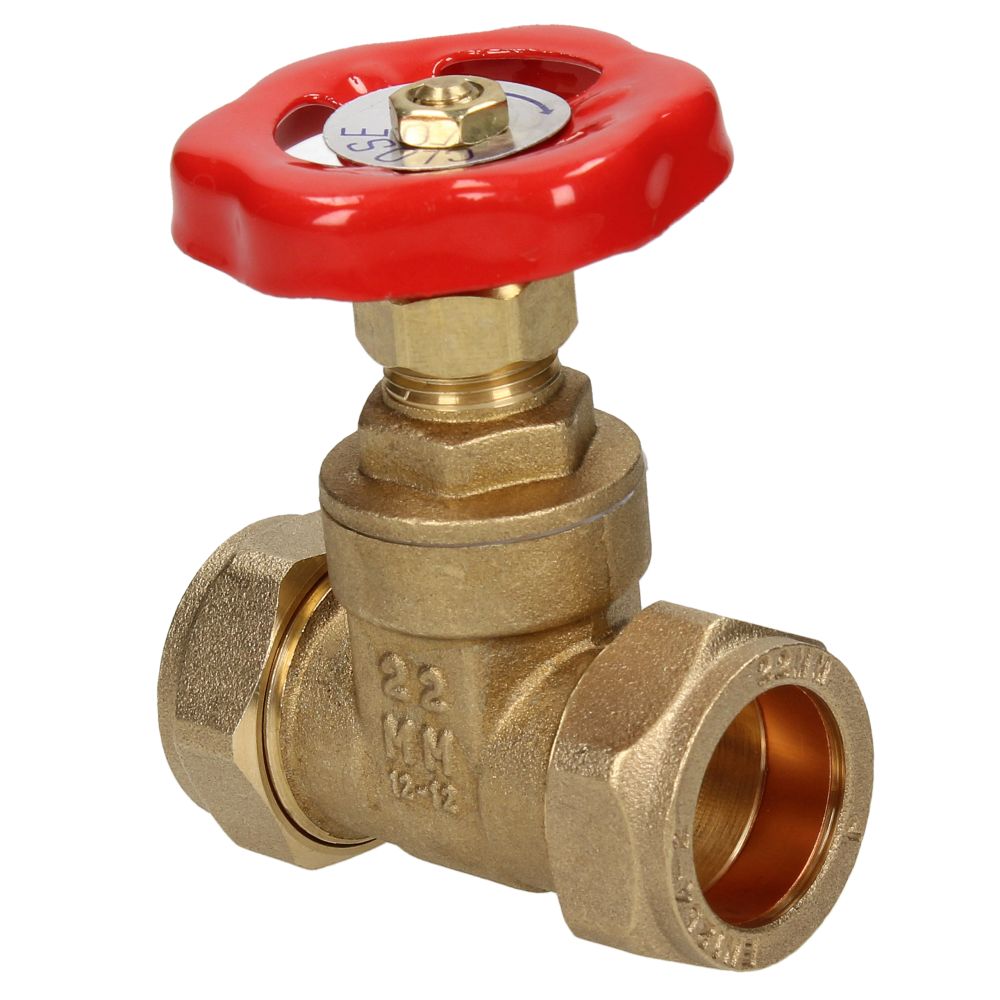 Compression 22mm Gate Valve - APP Plumbing and Heating