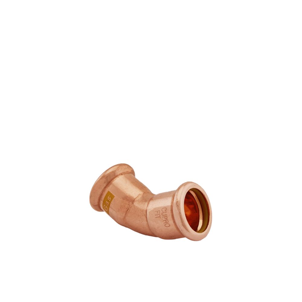 Press-Tite M Profile Gas 15mm 45 Degree Elbow - APP Plumbing & Heating
