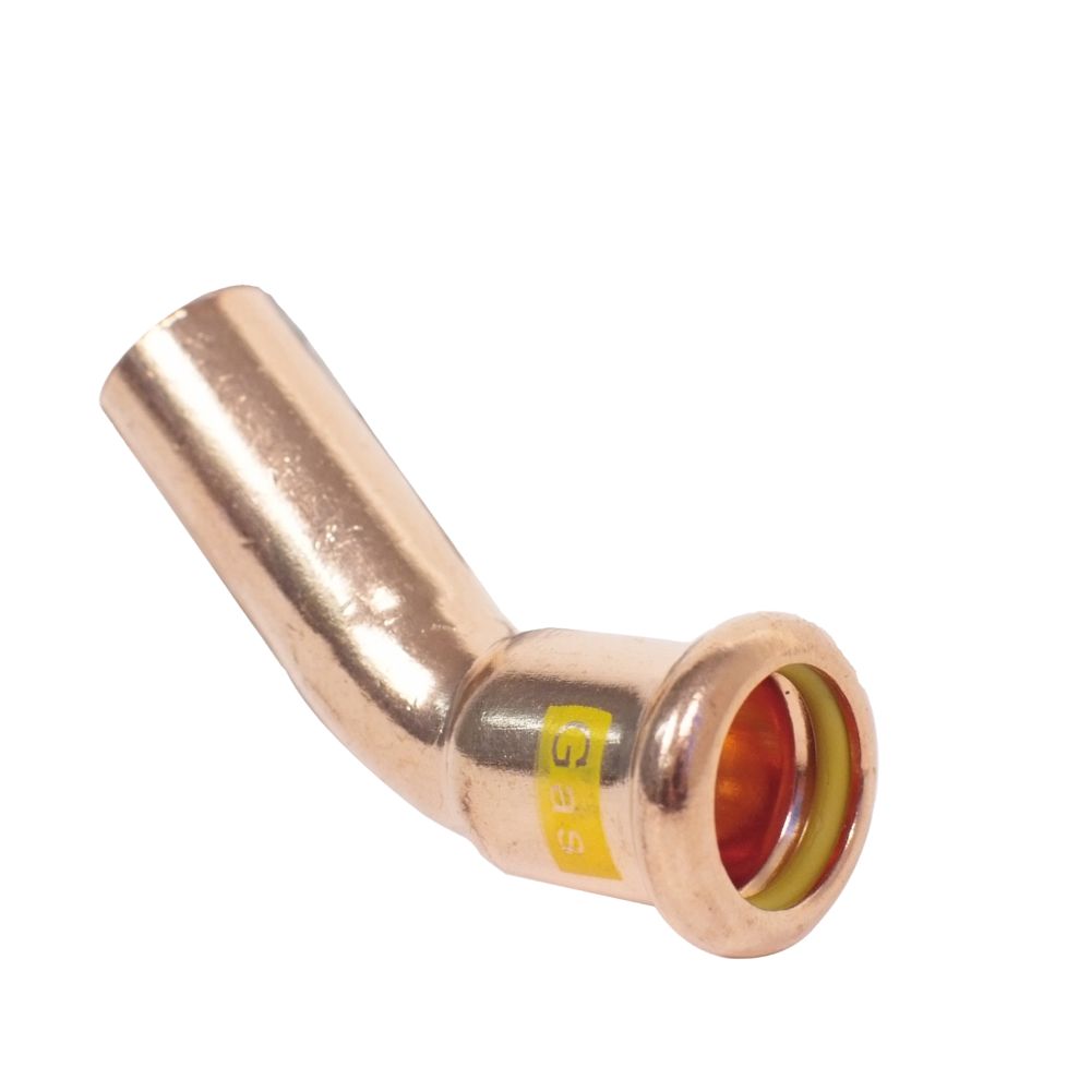Press-Tite M Profile Gas 28mm 45 Degree Street Elbow - APP Plumbing ...