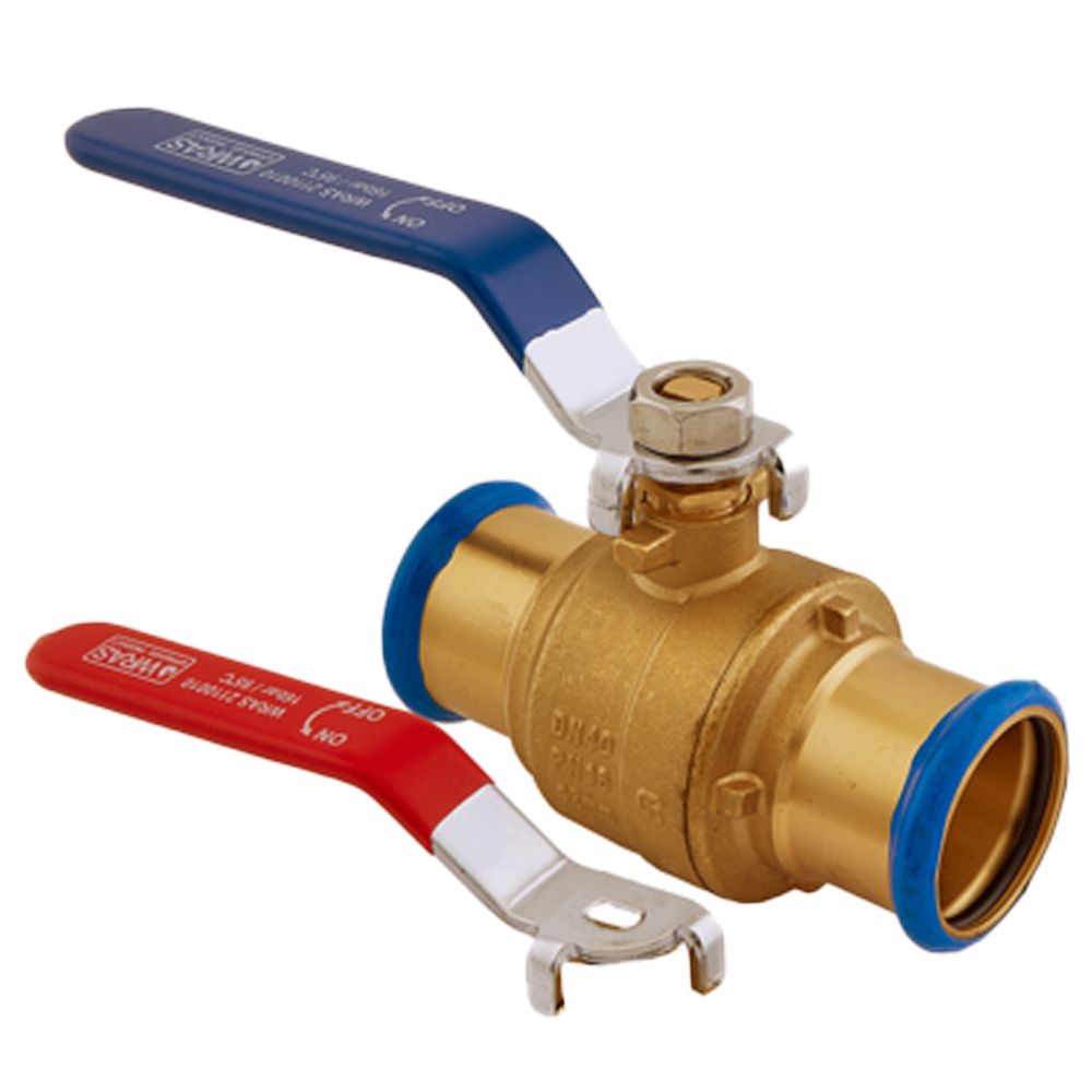 Press-Tite M Profile WRAS 42mm Red & Blue Lever Ball Valve PN16 - APP ...