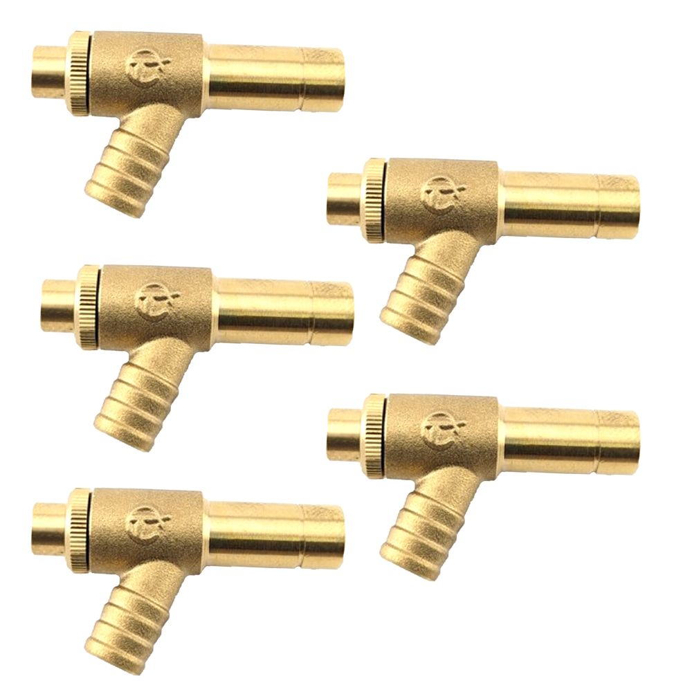 Tesla Pack of 5 T-Doc 15mm Long Tail Drain Off Cocks - APP Plumbing ...